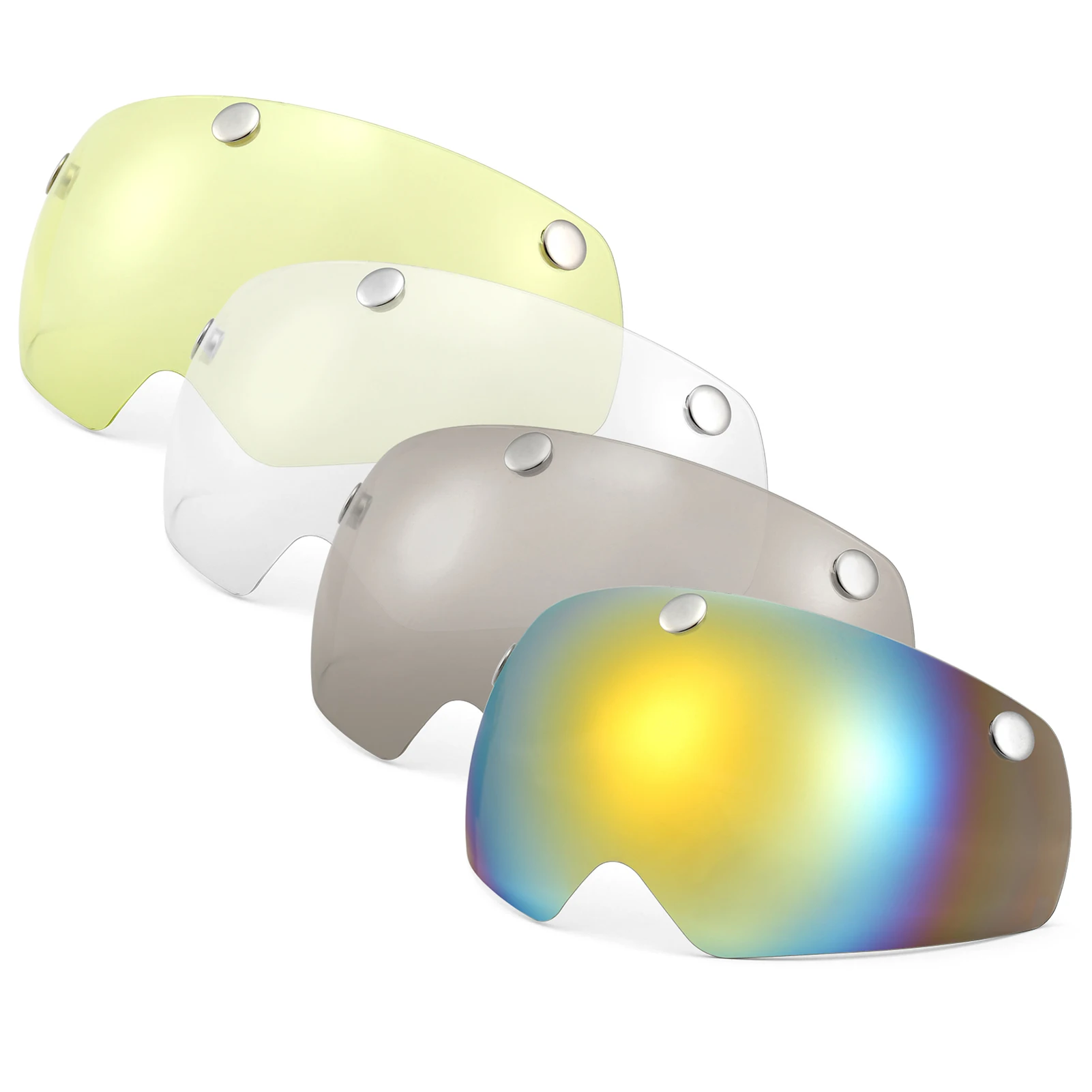 Anti-Fog Goggles Replacement Lens for Bike Bicycle Helmet UV Guard ...