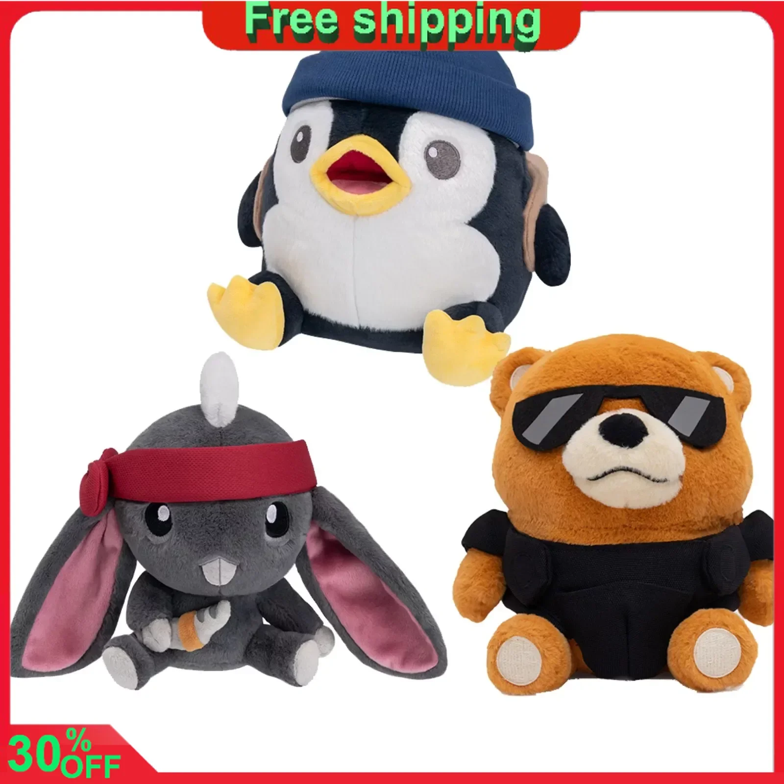 Adorant-Game-Agents-Plush-Penguin-Adan-Tactical-Rabbit-Tactical-Bear ...