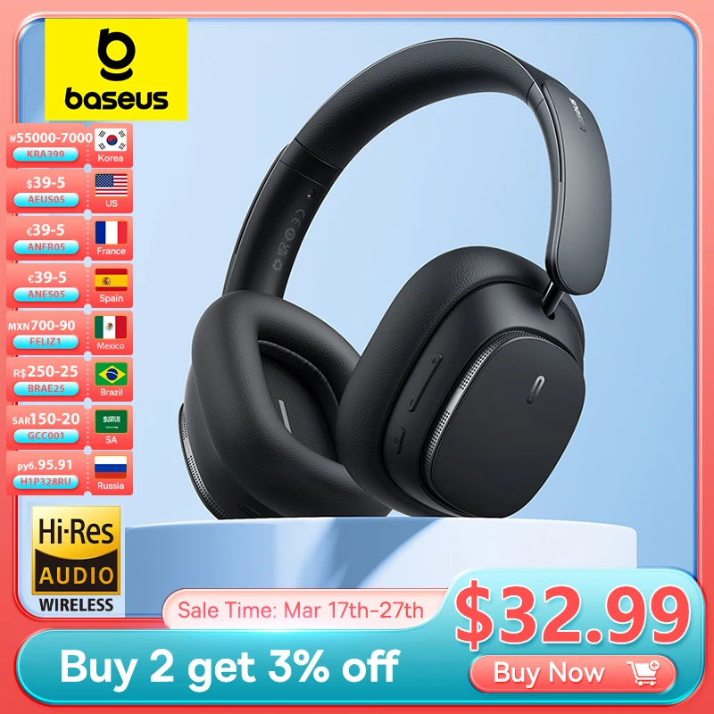 Baseus-H1-pro-Wireless-Headphone-Hybrid-48dB-Active-Noise-Cancellation ...