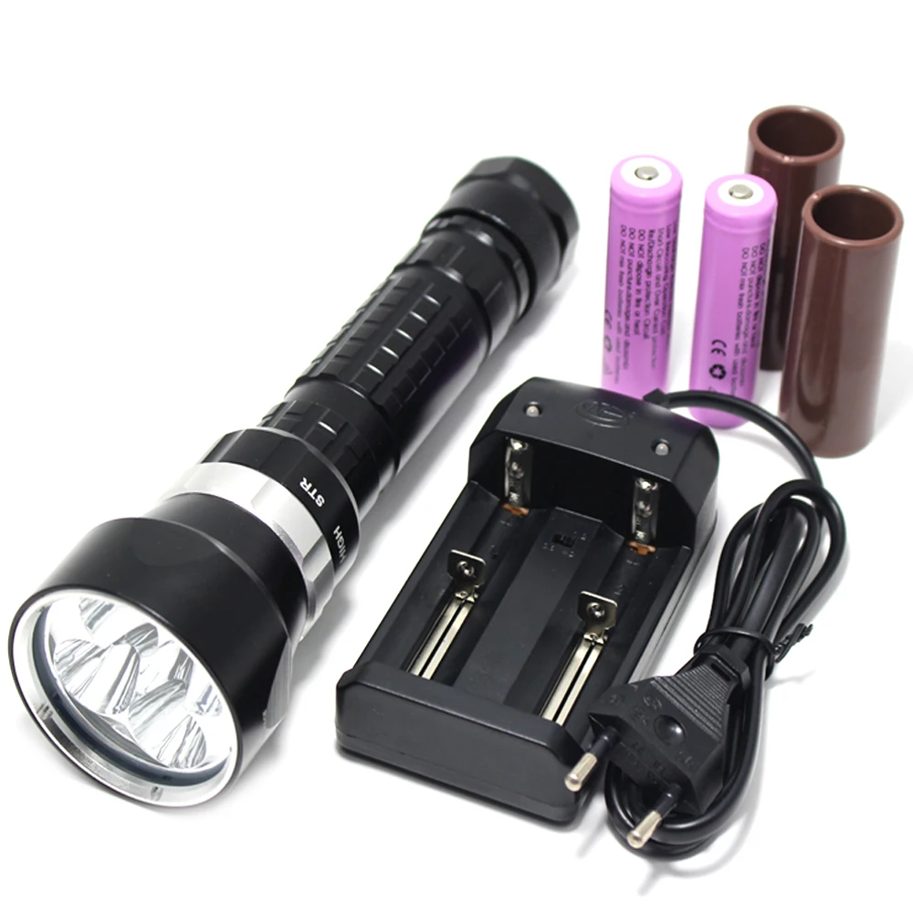 Powerful-Led-Flashlight-Professional-Underwater-Diving-IPX68-Waterproof ...