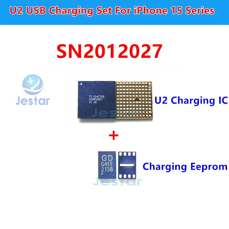 U2-SN2012027-8N-Q4EE-Eeprom-Charging-IC-Set-For-iPhone-15-Series-15Pro ...