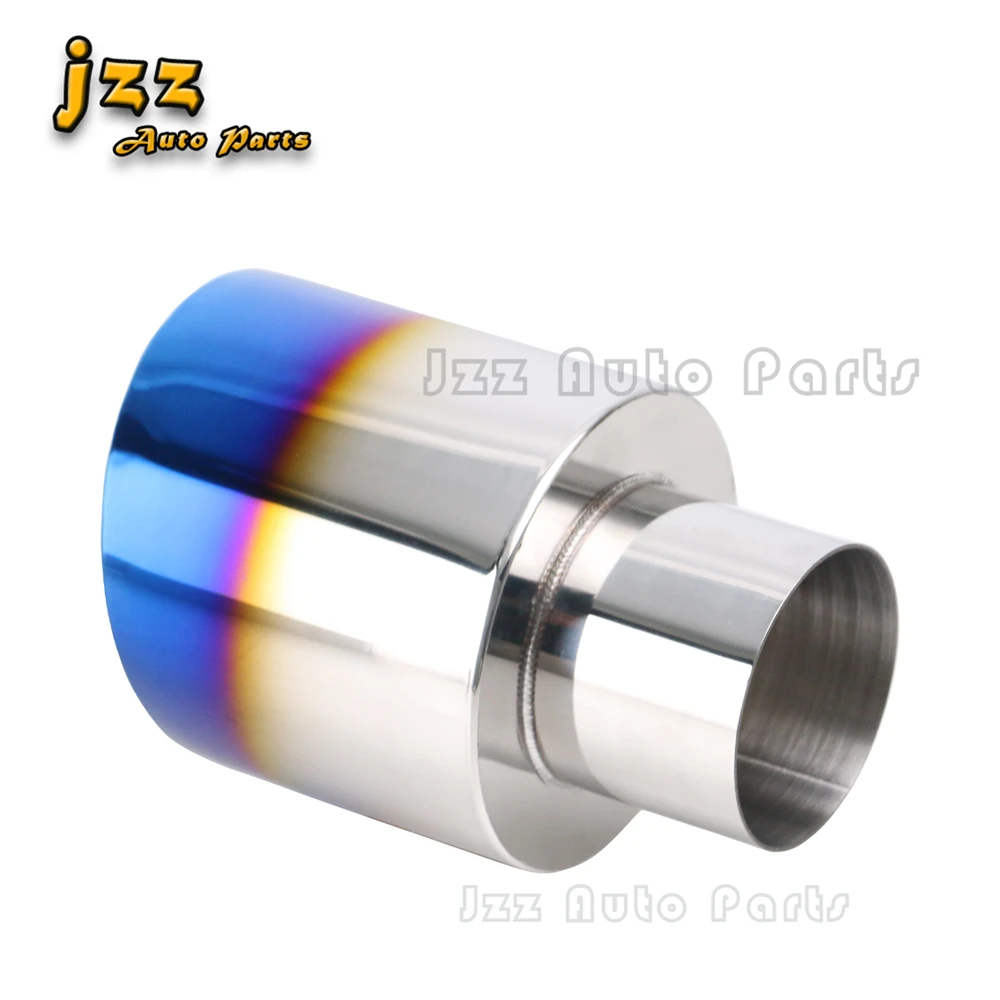 Car Decorate Slant Tips 63mm inlet 127mm Outlet Stainless Steel Burnt ...