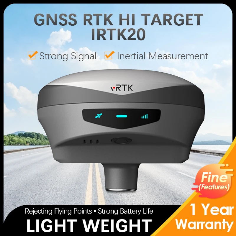 Hi-target-iRTK20-Receiver-Base-and-Rover-1408-Channels-Survying-Equipment-RTKs-GNSS-Handheld-GPS ...