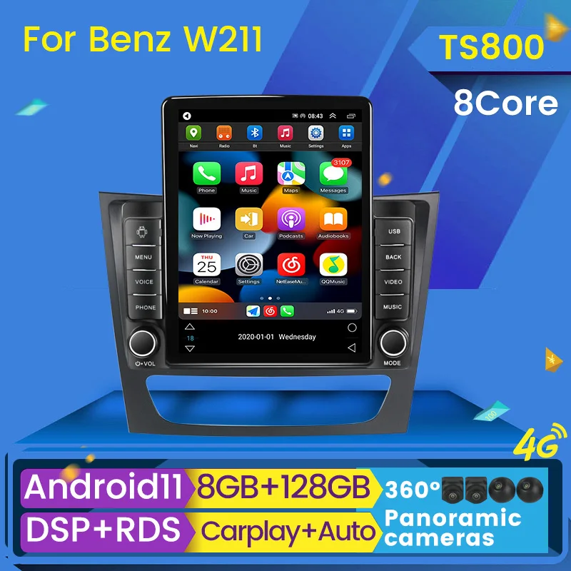 IPS-Tesla-Screen-DSP-Android-11-Car-Radio-Multimedia-for-Mercedes-Benz ...