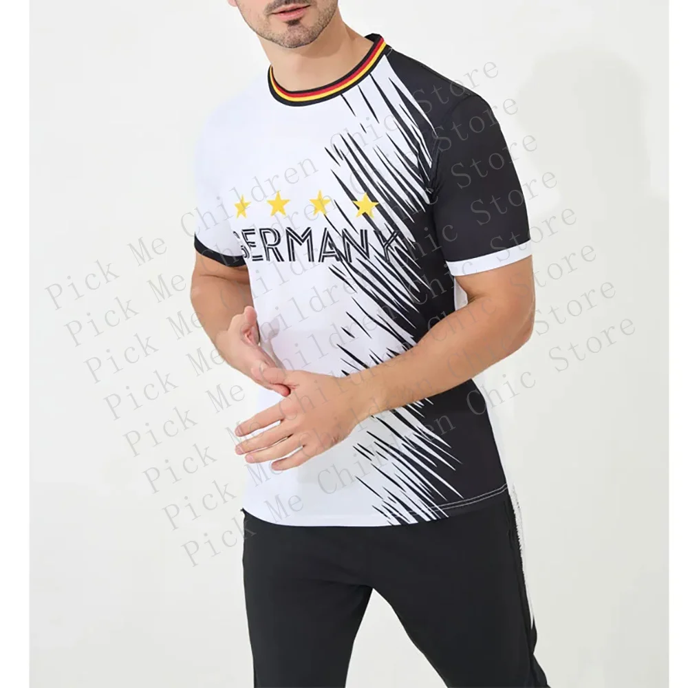 2024-Summer-Men-Football-T-shirt-Kids-Germany-Tops-Tees-Commemorative ...