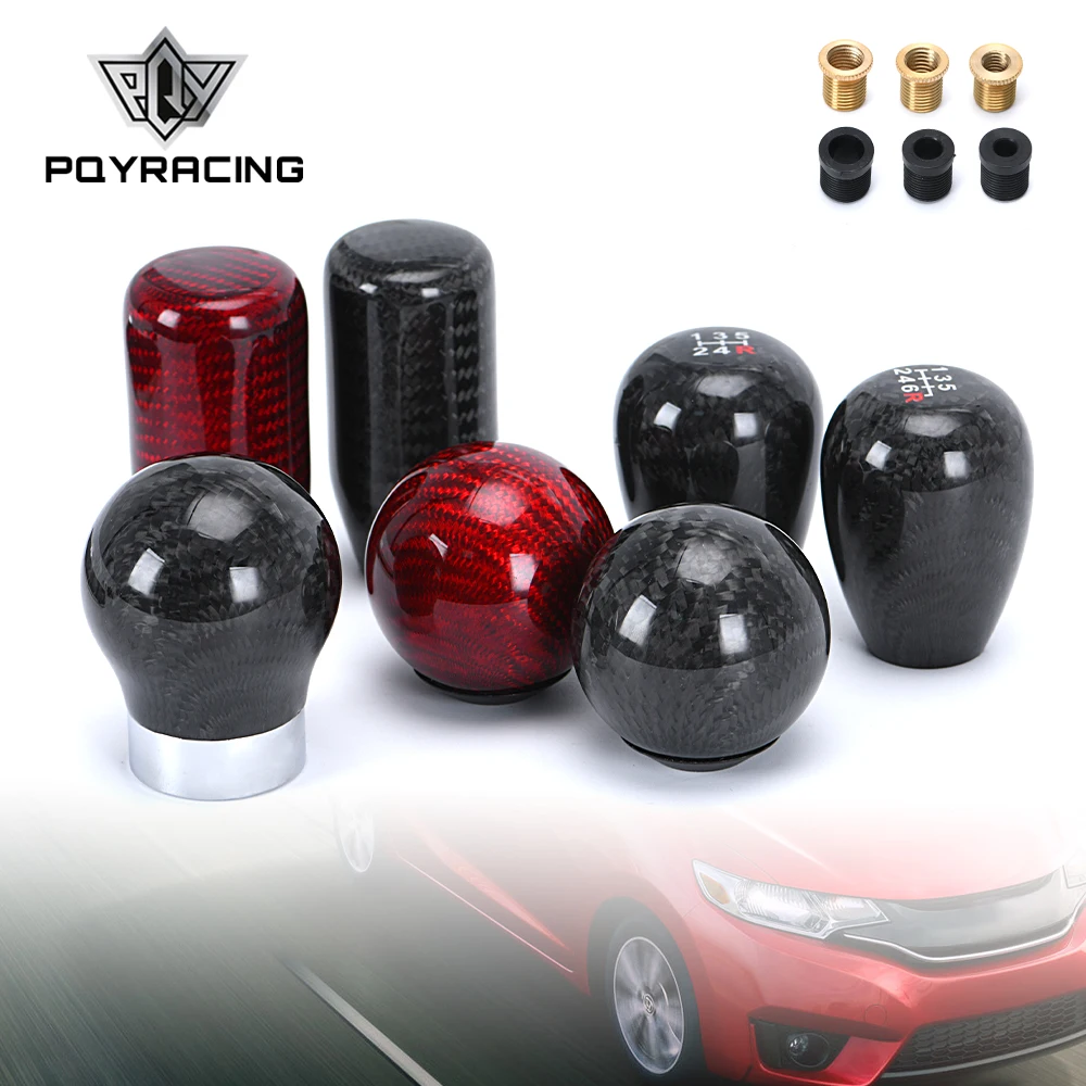 Racing-Real-Carbon-Fiber-Gear-Shift-knob-Manual-Transmission-Shifter ...