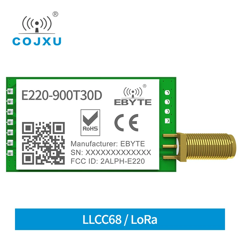 LoRa-LLCC68-868MHz-915MHz-Wireless-Module-30dBm-Long-Range10km-RSSI ...