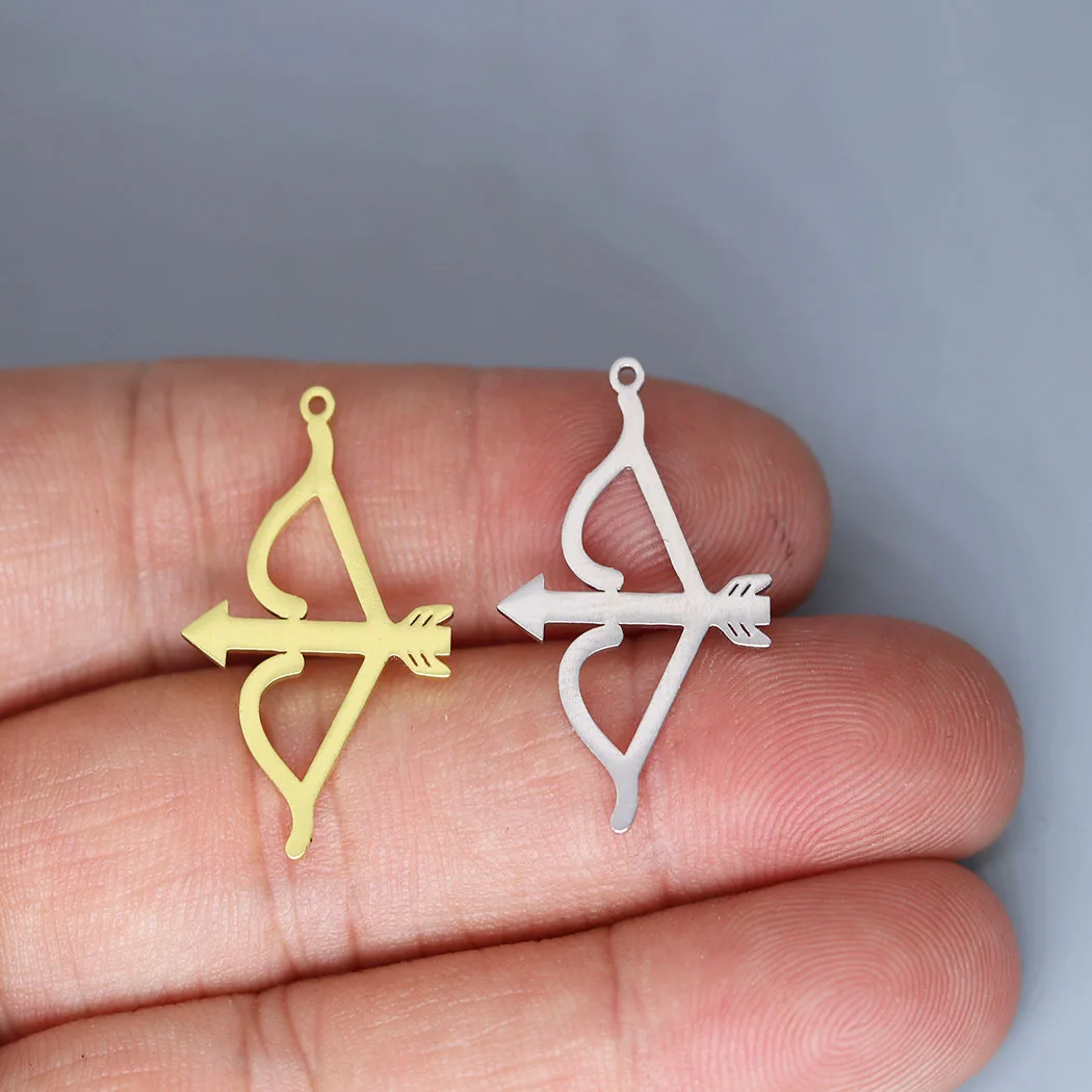 5pcs/lot Cupid Bow And Arrow Archer Charm Pendant For Necklace ...