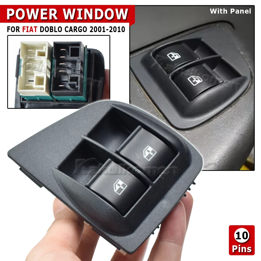 735417033 For Fiat Doblo Cargo 2001-2010 Double Electric Power Window ...