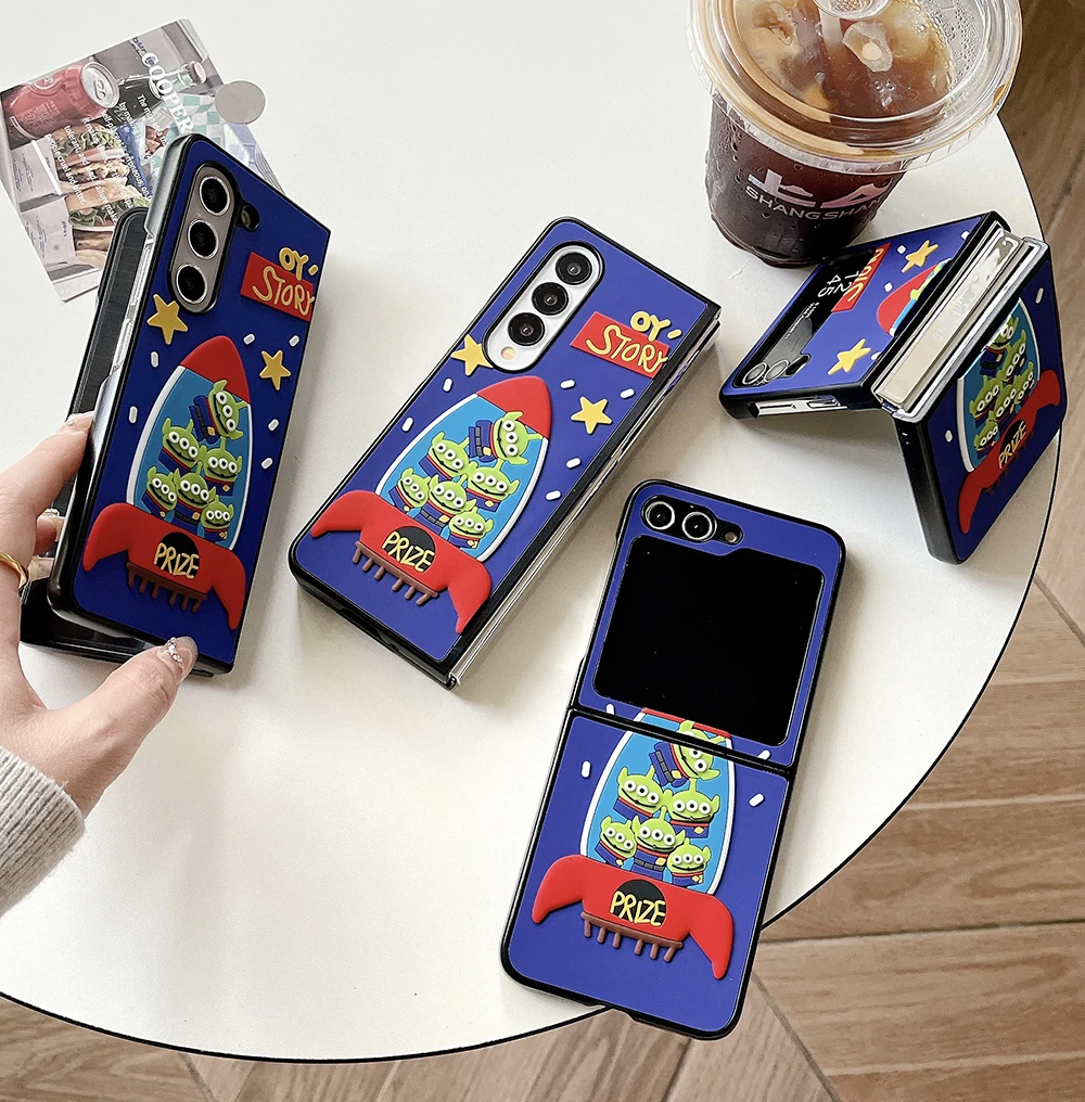 Cartoon-Disney-Toy-Story-Alien-Phone-Case-for-Samsung-Galaxy-Z-Flip-4-5 ...