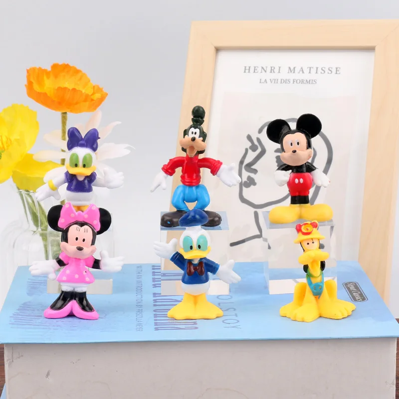 6pcs/set Cartoon Mickey Minnie Mouse Baking Cake Decoration Ornaments ...