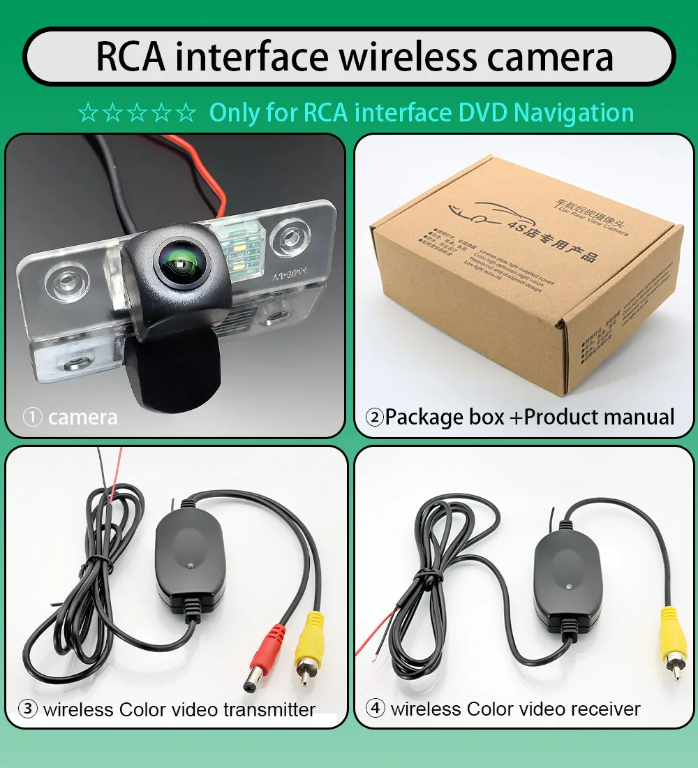 2-4-Ghz-Wireless-FishEye-HD-Car-Rear-View-Camera-For-Skoda-Octavia-II-2 ...