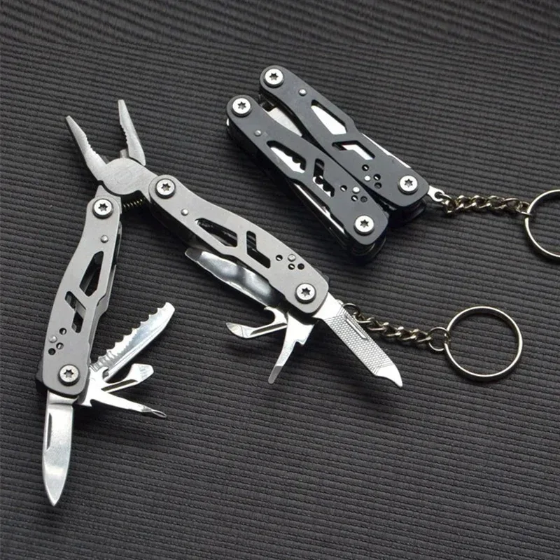 Versatile-Stainless-Steel-Folding-Pliers-with-Pocket-Knife-a-Mini ...
