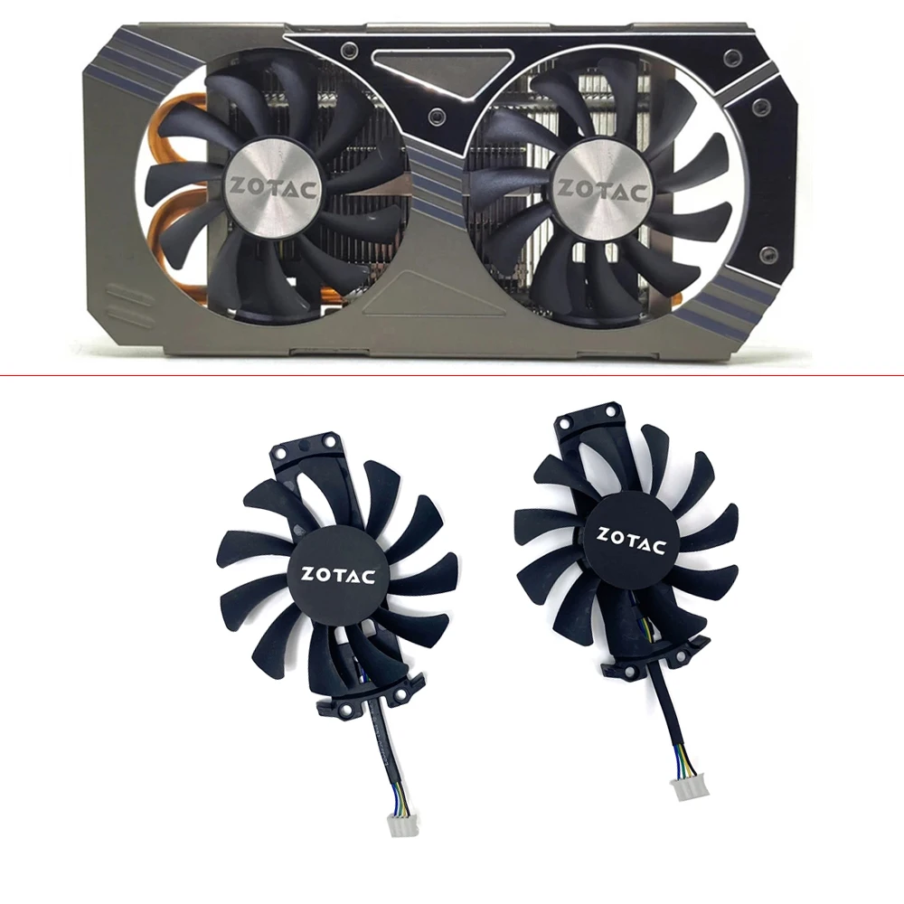 Cooling Fan 75MM 4PIN GA81S2U DC 12V 0.38A GTX950 960 GPU FAN For Zotac ...
