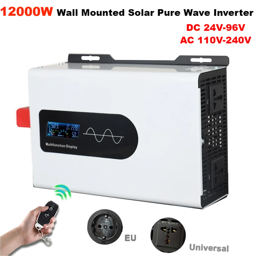 Pure Sine Wave Inverter 12000W Solar Inversor 12v 24v 110v 220v Onda Senoidal Pura Inversores ...