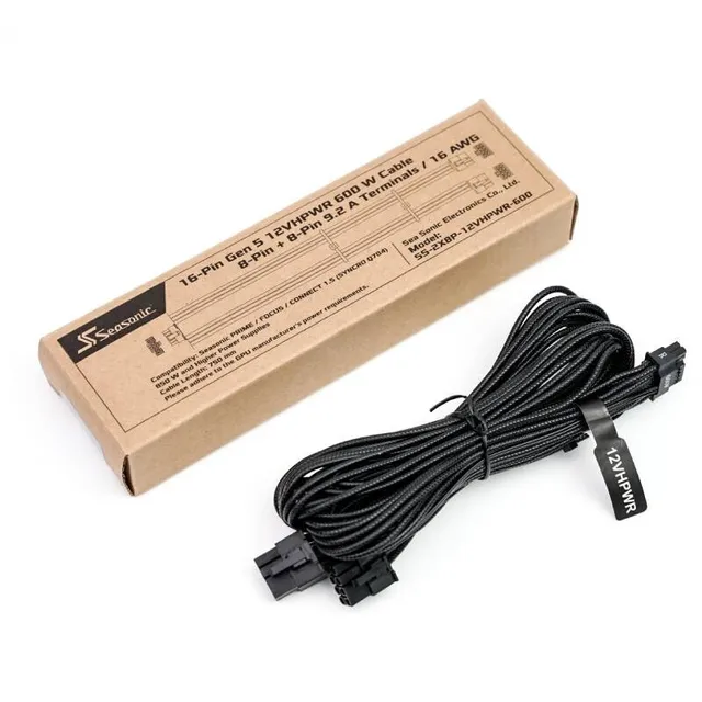 Original Seasonic 12VHPWR 8Pin To PCIE 5.0 GEN 5 12+4PIN 16Pin ATX3.0 ...