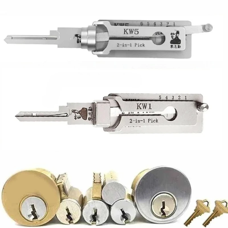 Locksmith LiShi 2 in 1 SC1 SC4 KW5 KW1 Tools Civil Lock Opener Hand ...