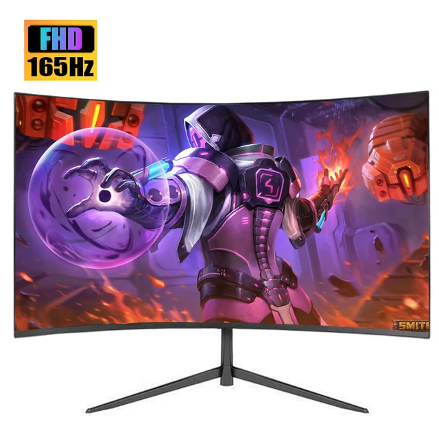 Monitor de jogos curvo com alto-falante embutido, monitores de desktop ...