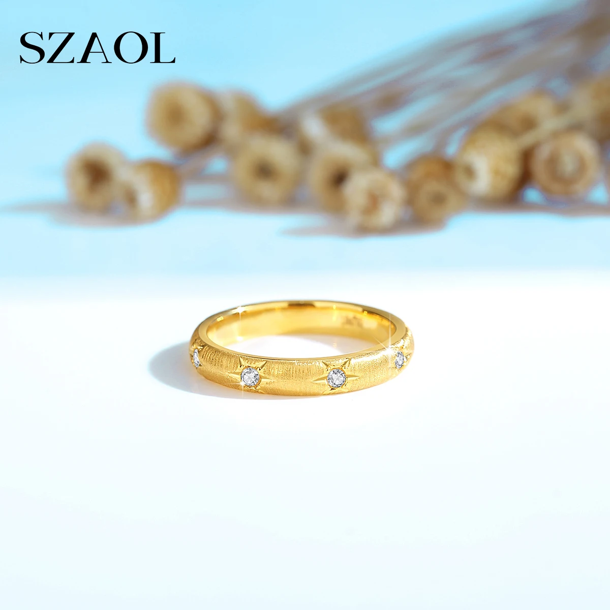 SZAOL-18K-Gold-Moissanite-Diamond-Ring-for-Women-Buccellati-Craft-Retro-Style-Rings-AU750-Stamp ...