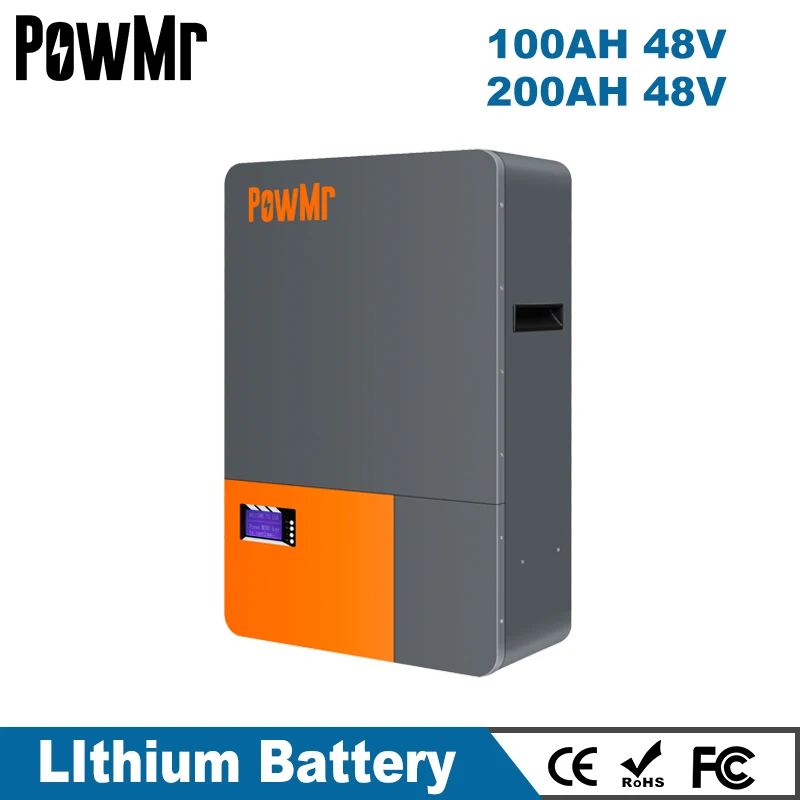 EU-Stock-PowMr-200AH-100AH-Lithium-Battery-48V-10KWH-5KWH-Energy-LCD ...