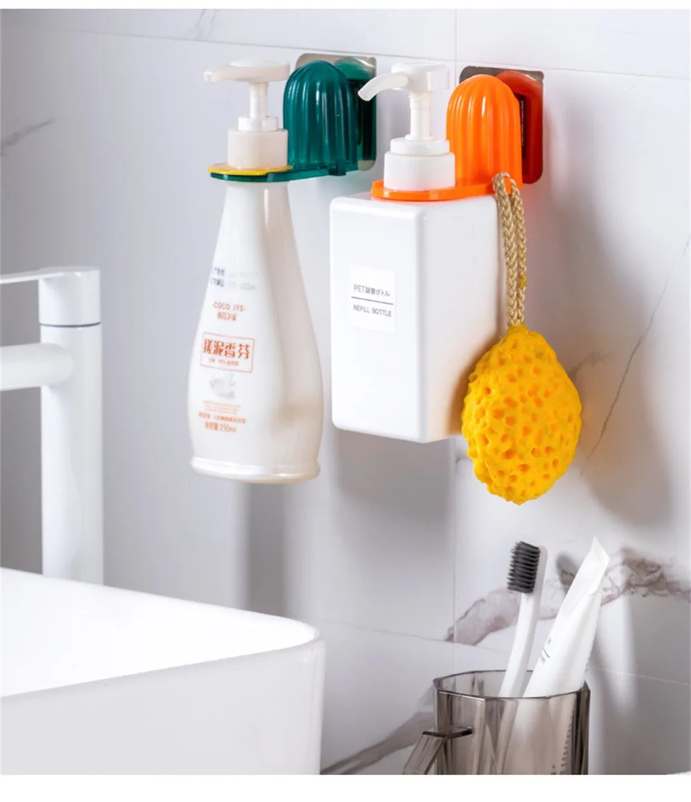 Vert foncé - Gel douche mural sans poinçon T1, étagère à shampoing ...