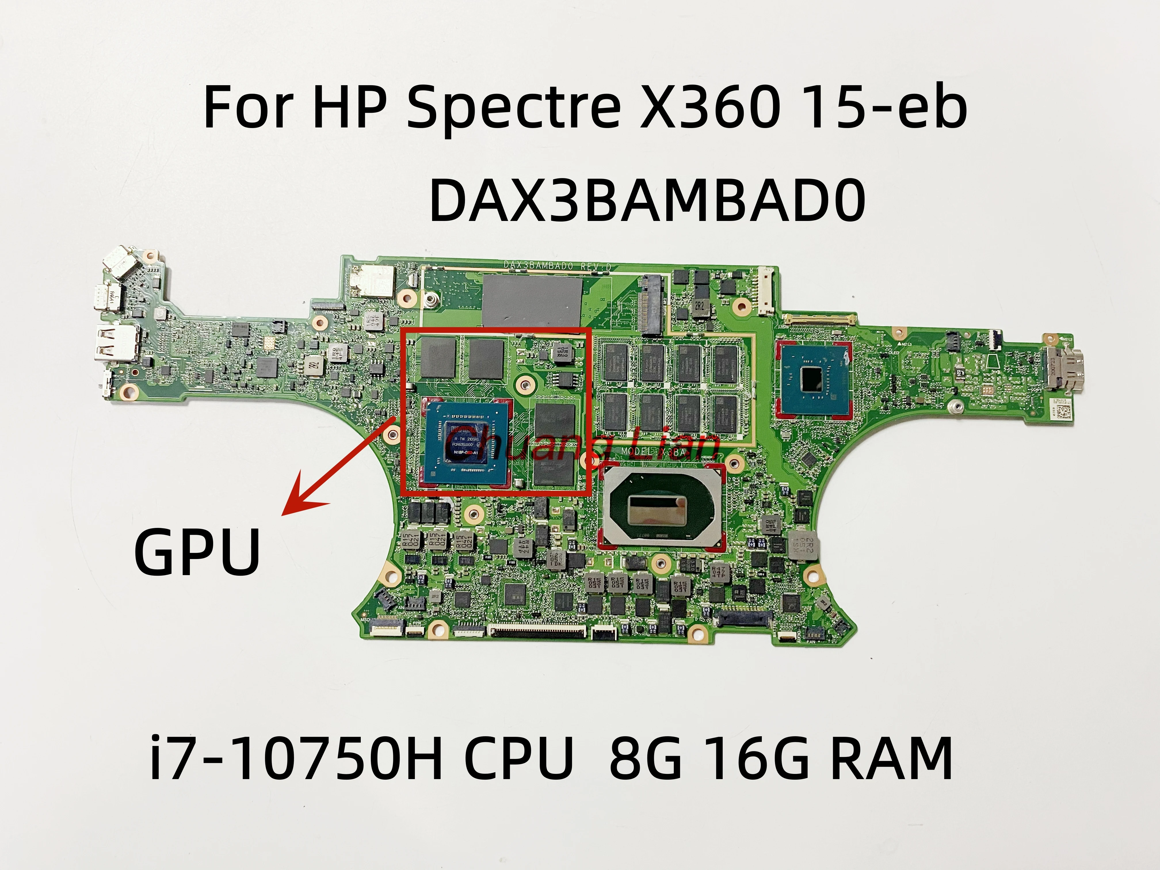 HP-Spectre-X360-15-eb-Laptop-anakart-i-in-DAX3BAMBAD0-i7-10750H-CPU-ile ...
