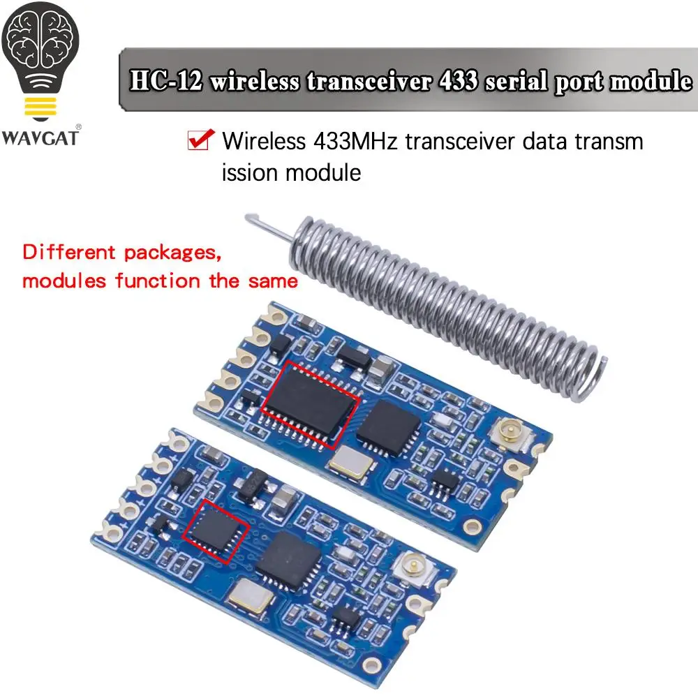 HC-12-SI4463-Wireless-Microcontroller-Serial-433-Long-Range-1000M-With ...