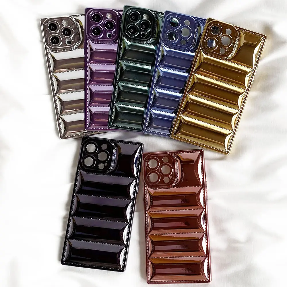 2023-Plating-Down-Jacket-Phone-Case-For-iPhone-15-14-13-Pro-Max-12-11 ...