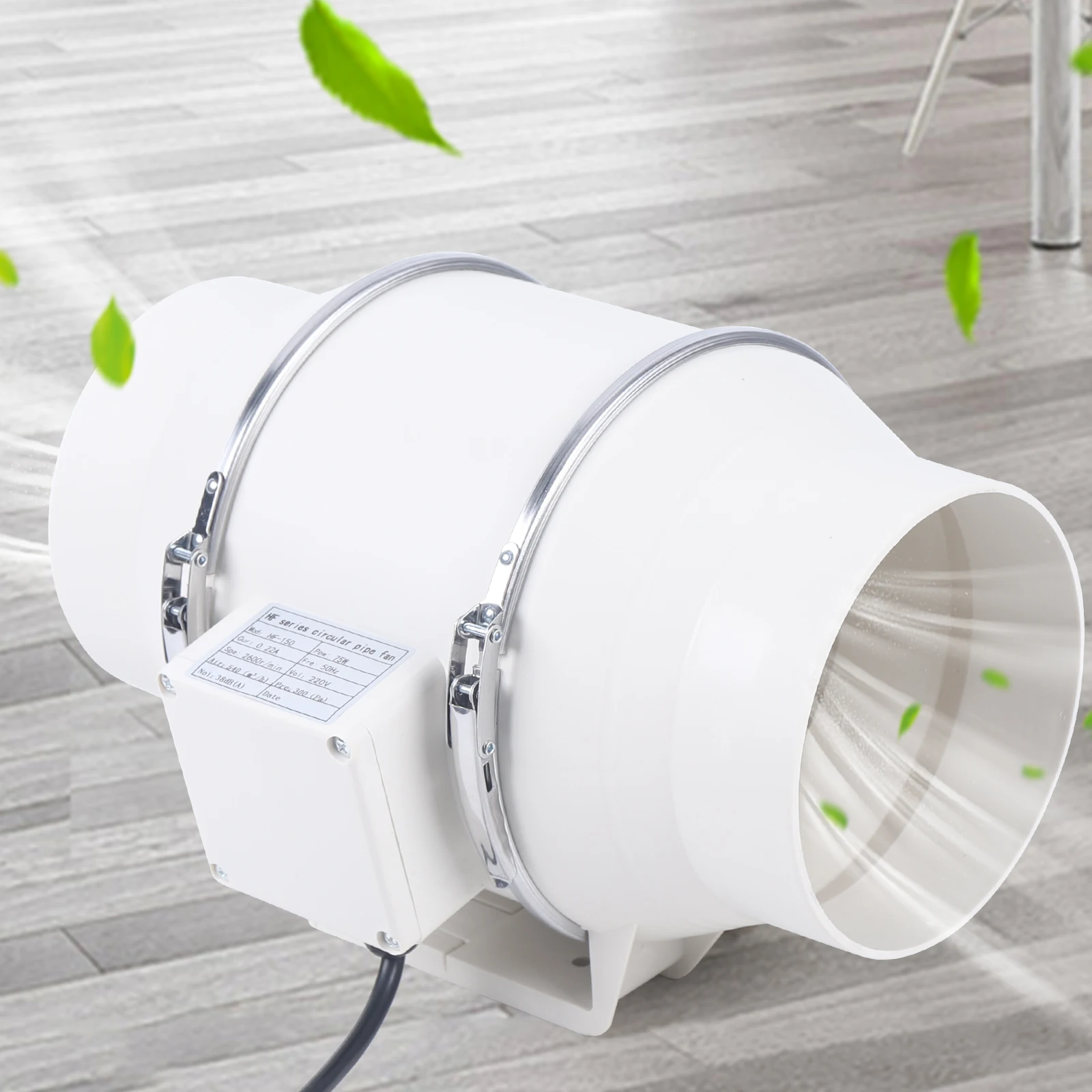 100mm / 150mm / 200mm Pipe Fan Blower Fan Bathroom Kitchen Exhaust ...