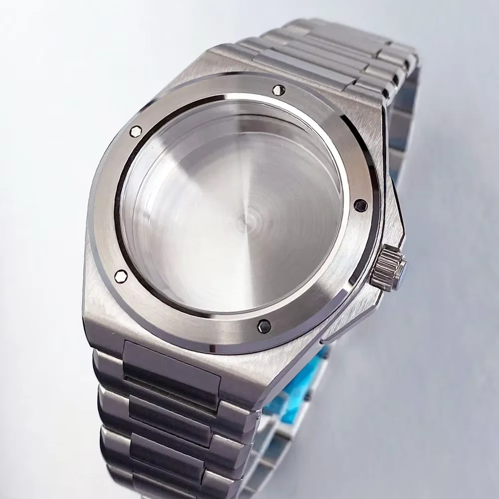 Mods NH35 Sapphire Crystal Glass Watch Case Bracelet Fit for NH35 NH36 ...