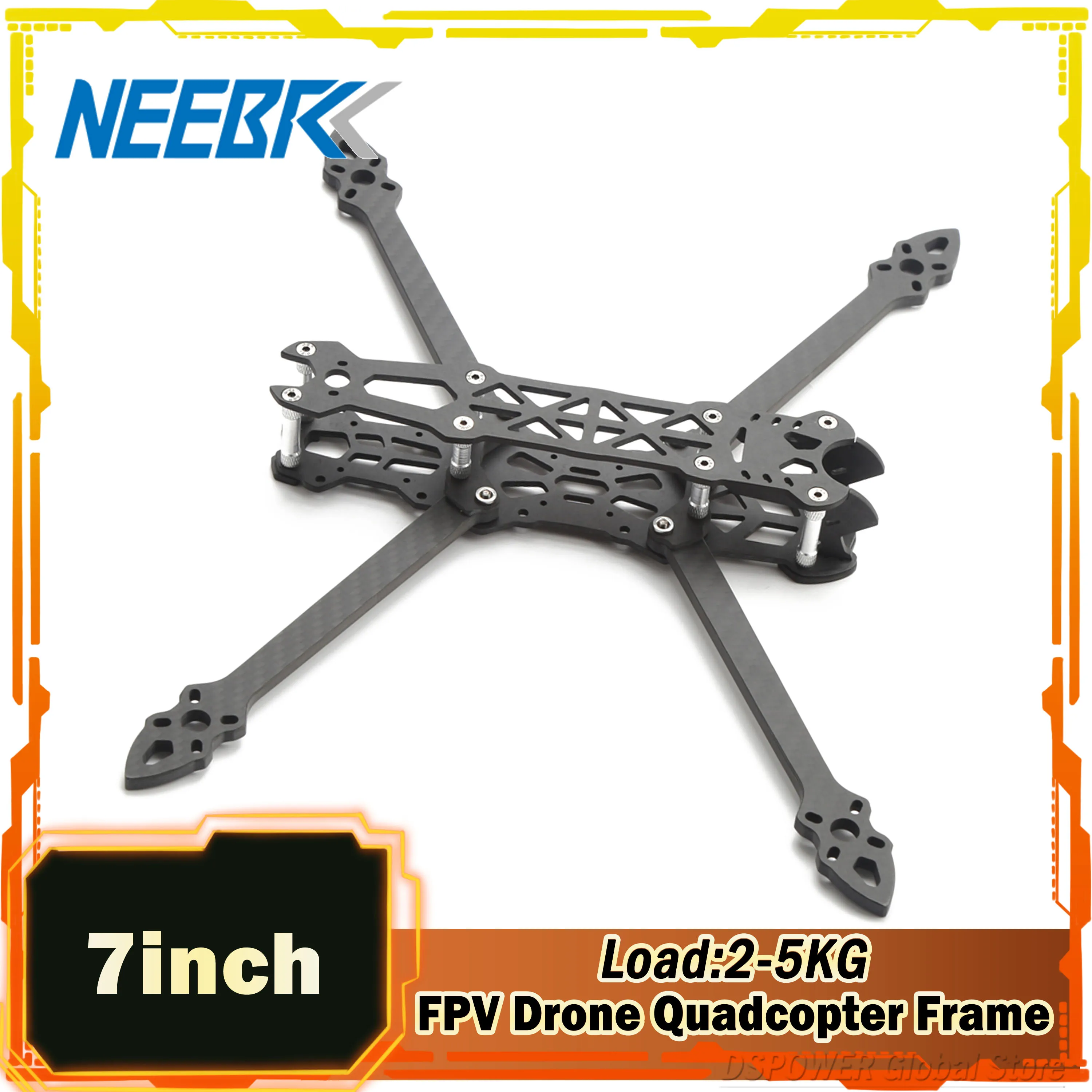 7inch-FPV-Drone-Quadcopter-Carbon-Fiber-Frame-295mm-Kit-for-Mark4-APEX ...
