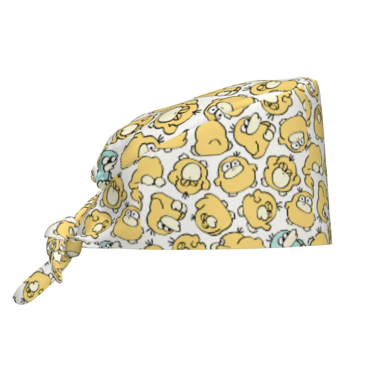 Nurse Hat Pokemon Work Scrub Cap Fondo Psyduck Stylish Medical Hat For ...