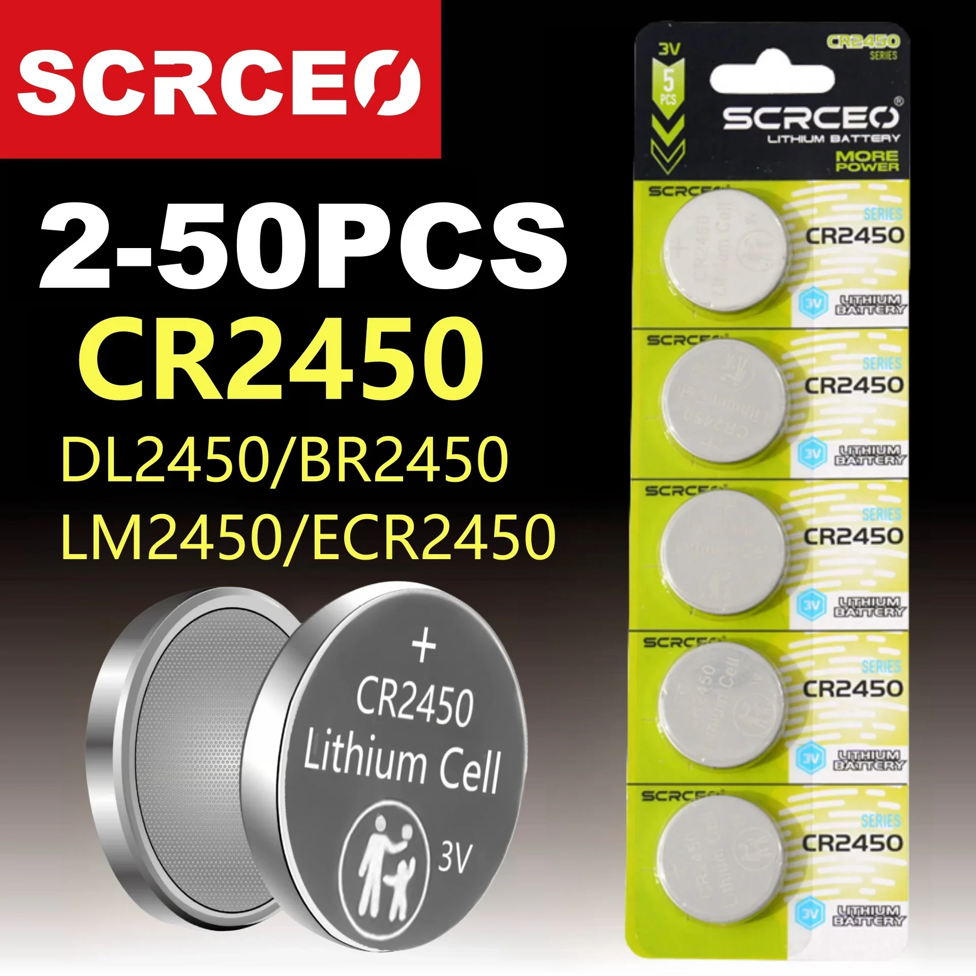 Литиевые батарейки CR2016 CR2025 CR2032 CR2430 CR2450 3В | AliExpress