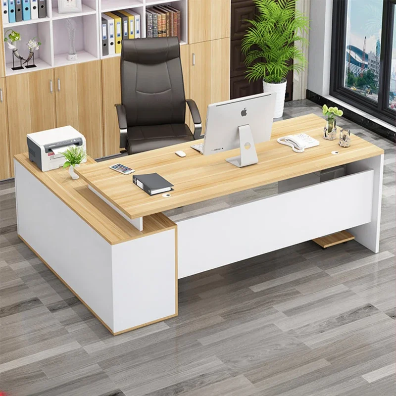Modern-Manager-Office-Desks-Simplicity-Computer-Boss-Boss-Storage ...