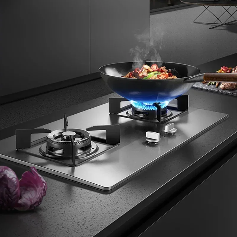 Stainless Steel Gas Cooktop Powerful Flame Embedded Stove for Home ...
