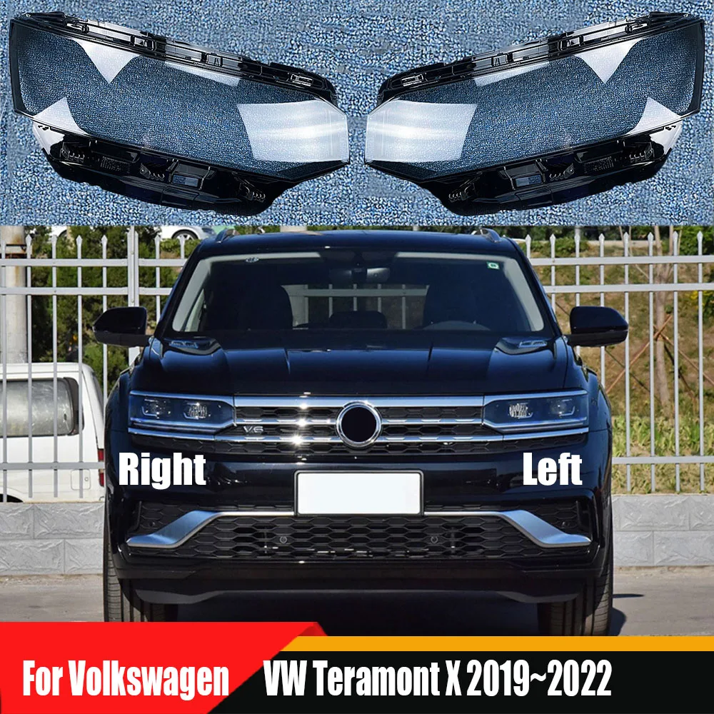 For Volkswagen VW Teramont X 2019~2022 Car Accessories Headlamp Shell Headlight Lens Cover ...