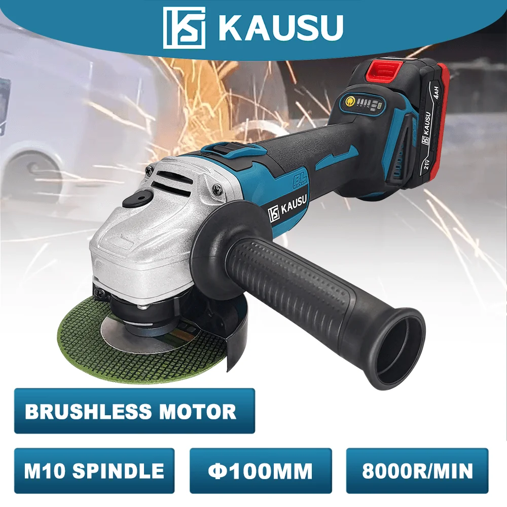 100mm-M10-Brushless-Angle-Grinder-18V-8000RPM-4-Speed-Cordless-Electric ...