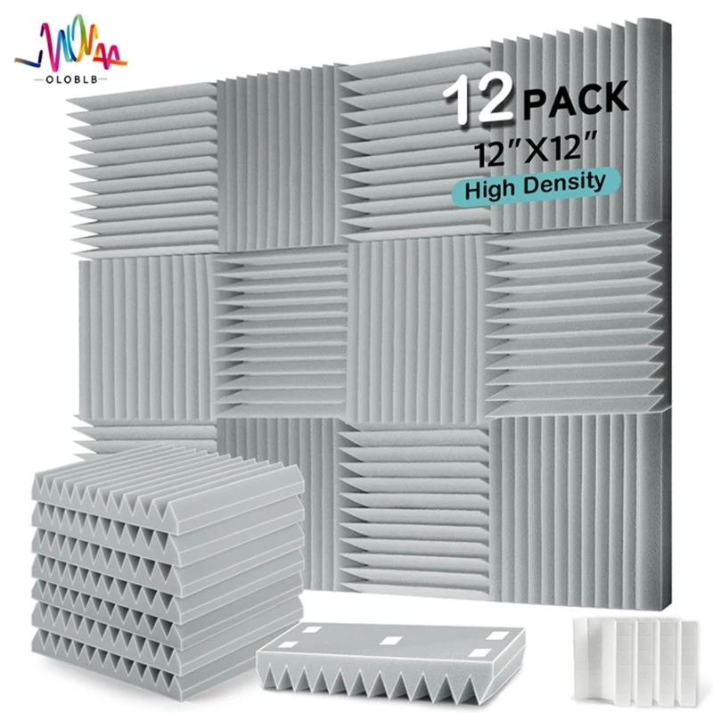 Wall-Soundproofing-Panel-12-Pcs-Noise-Insulation-Panel-Studio-Acoustic ...
