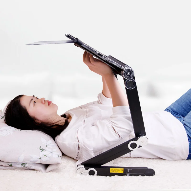Can-lie-flat-laptop-stand-bed-with-lazy-table-folding-lift-desk-multi ...