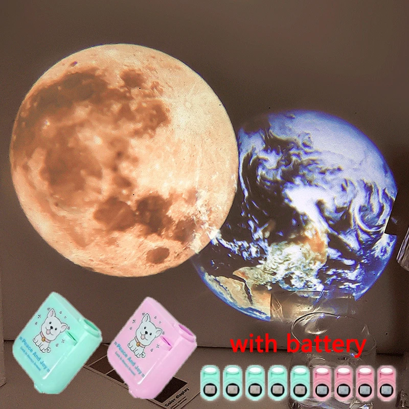 Moon Projector Lamp mini Galaxy Light Background Atmosphere Projector ...