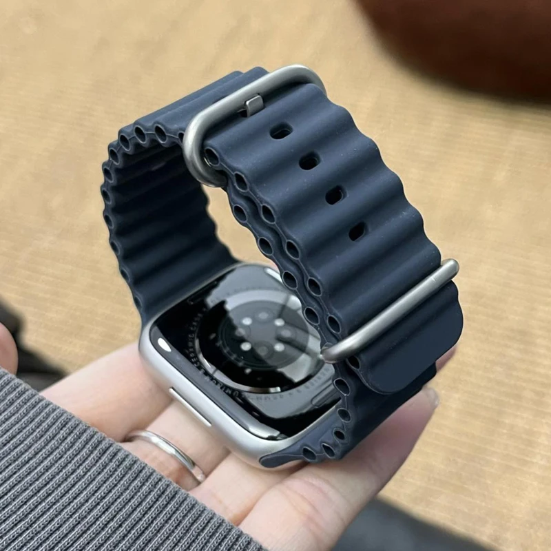 Official Ocean Strap For Apple Watch Bands Ultra 3 2 49mm 46mm 44mm ...