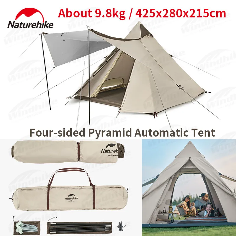 Naturehike-Camping-Portable-Pyramid-Automatic-Tent-150D-Oxford-Cloth-3 ...