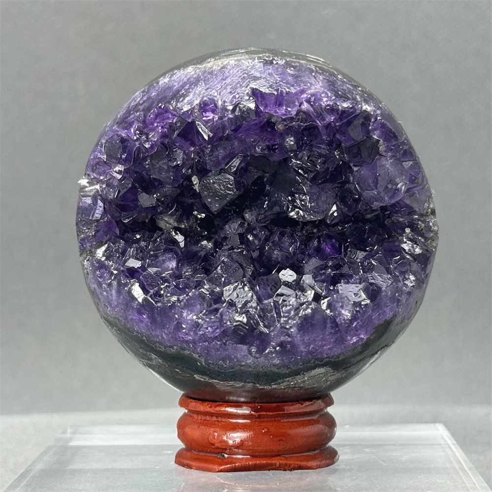 Natural Amethyst Cluster Open Smile Ball Energy Meditation Reiki ...
