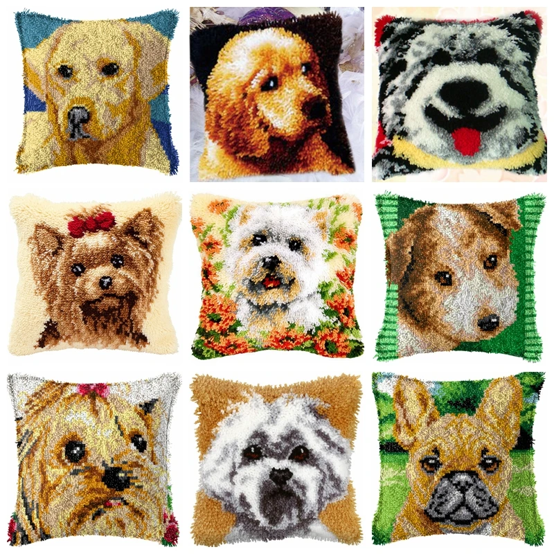 DIY-Animal-Dog-Latch-Hook-Kit-Cute-Cartoon-Embroidery-Latch-Hook-Kit ...