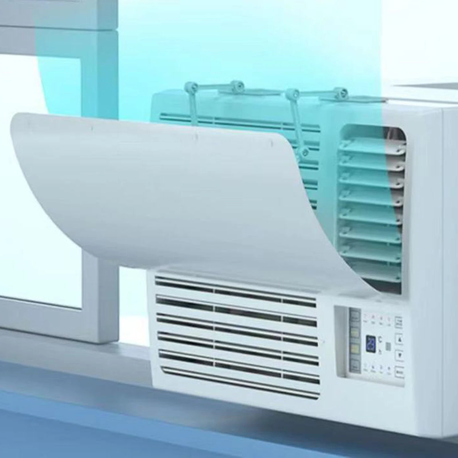 1pc-Brand-New-Air-Conditioner-Deflector-For-Casement-Wind-Deflector-Air ...