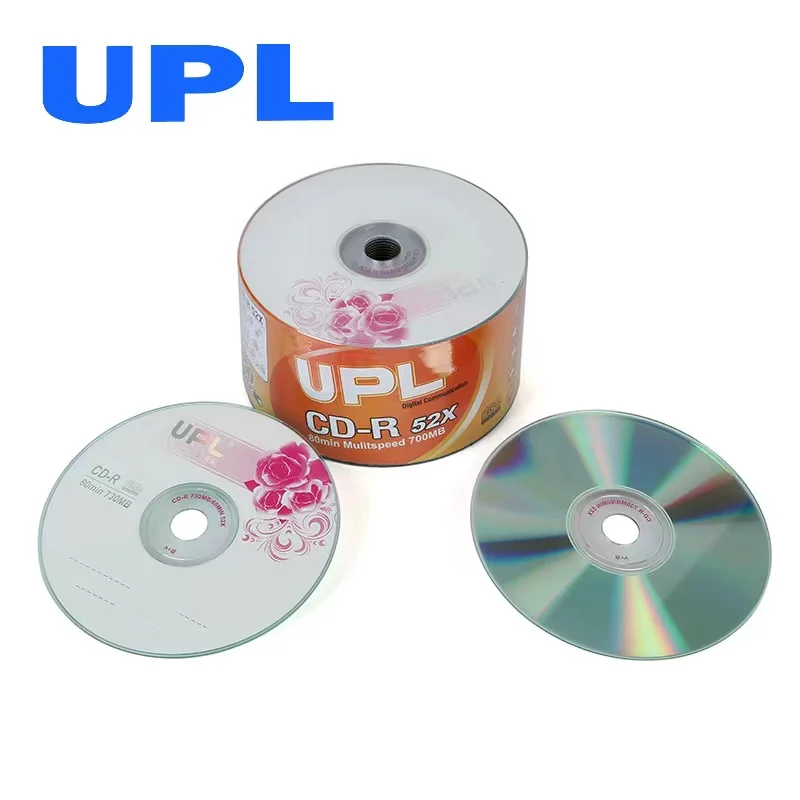 Wholesale 10 Discs UPL Grade A 700 MB Blank Printed CD-R Disc