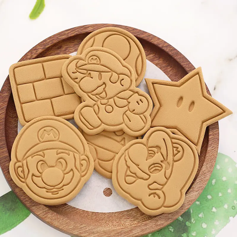 Super Mario Bros Cartoon Cookies Mold Pumpkin Ghost Skull Household ...