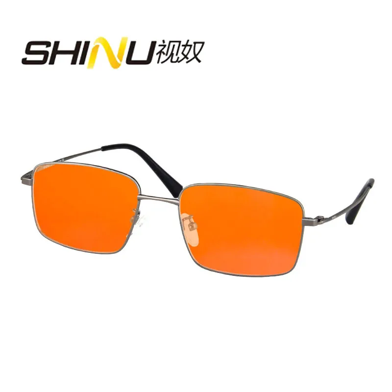 Men-s-Glasses-Metal-Frame-Orange-lenses-blue-light-filter-computer ...