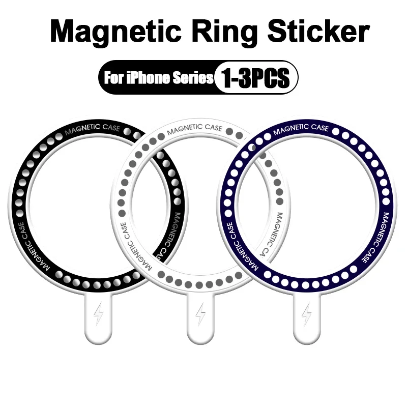 Wireless-Charging-Magnetic-Sticker-Rings-For-iPhone-15-14-13-12-Pro-Max ...