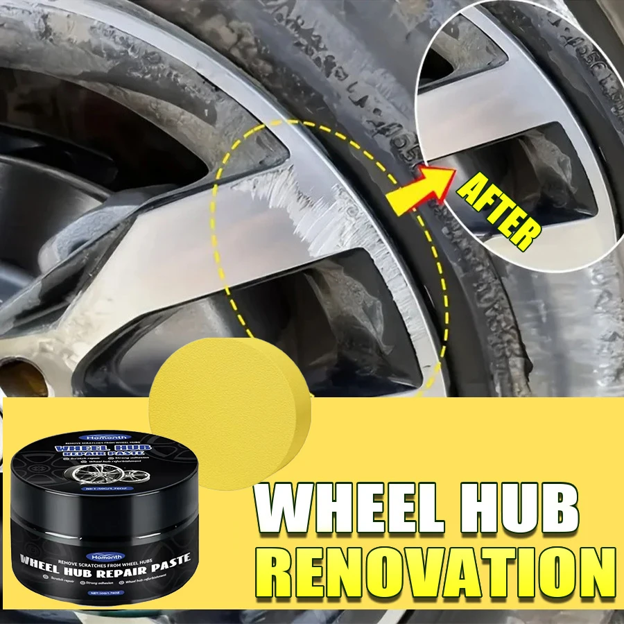 Car Wheel Rim Scratch Refurbishment Paste, Tire Rim Scratch Paint ...